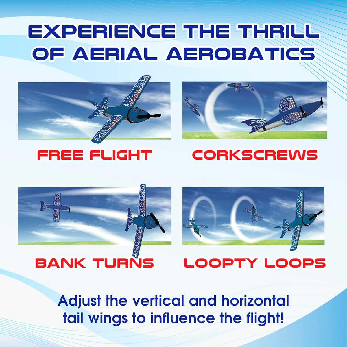 AeroStorm Aerobatic Stunt Plane – HUZZAH! Toys