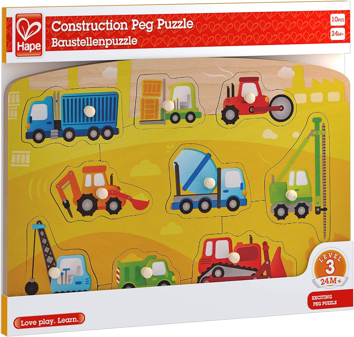 Construction Peg Puzzle – HUZZAH! Toys