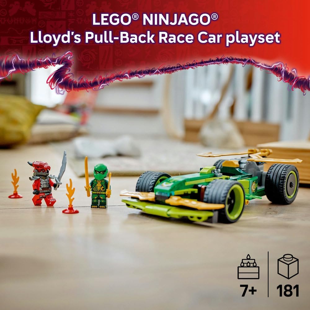 Lego 71828 - Ninjago Lloyd's Pull-Back Race Car – HUZZAH! Toys