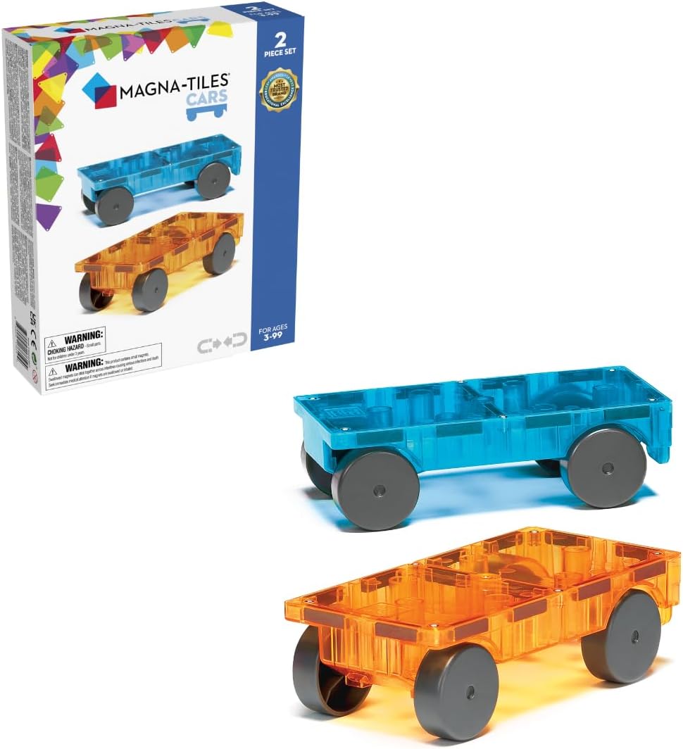 Magna Tiles Cars Expansion Set – HUZZAH! Toys