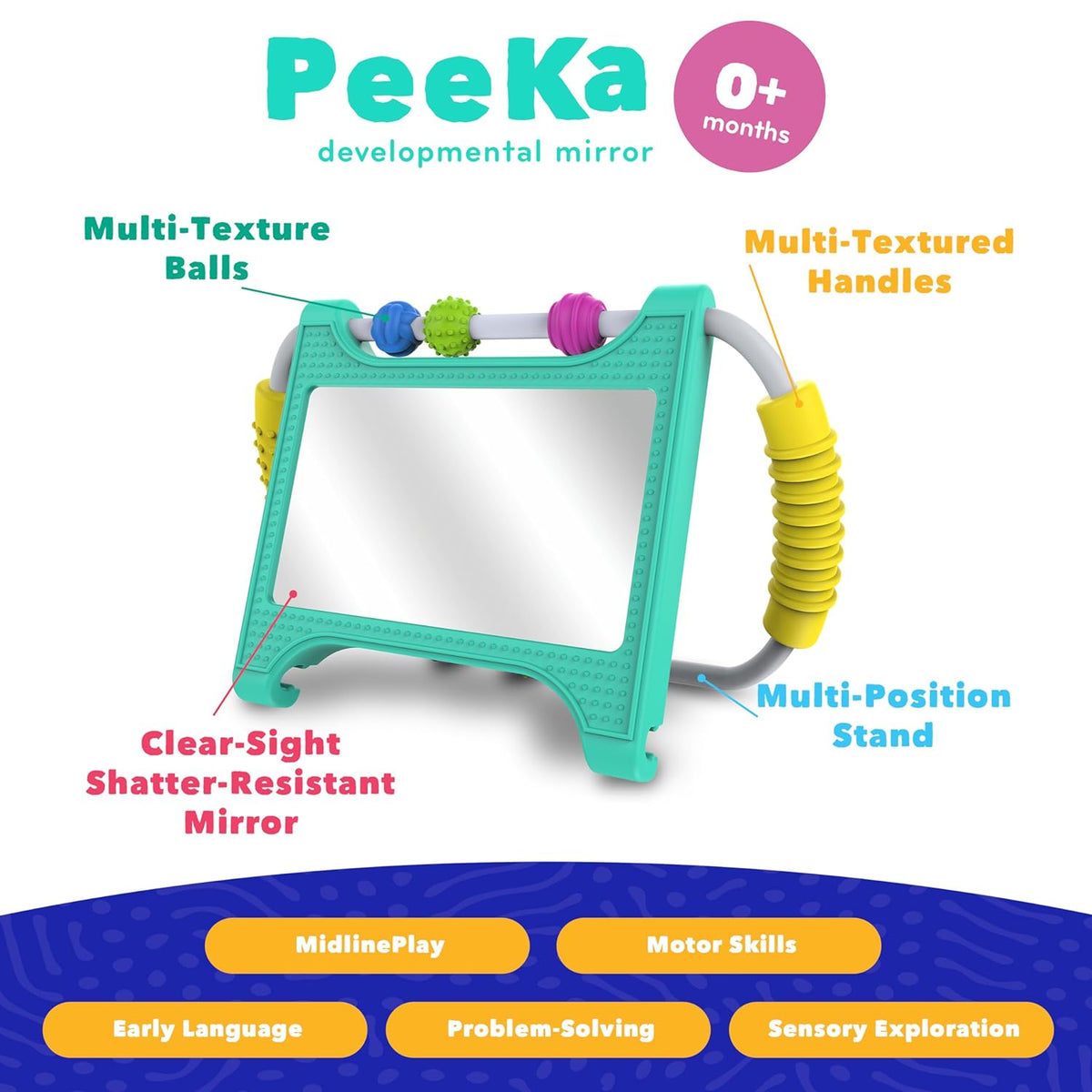 Peeka Developmental Mirror – HUZZAH! Toys