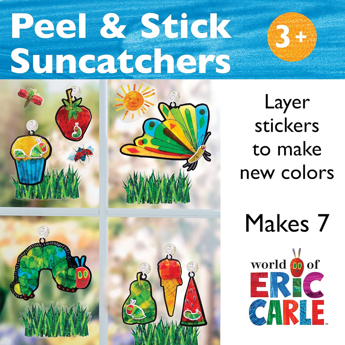 The Very Hungry Caterpillar Sticker Suncatchers – HUZZAH! Toys