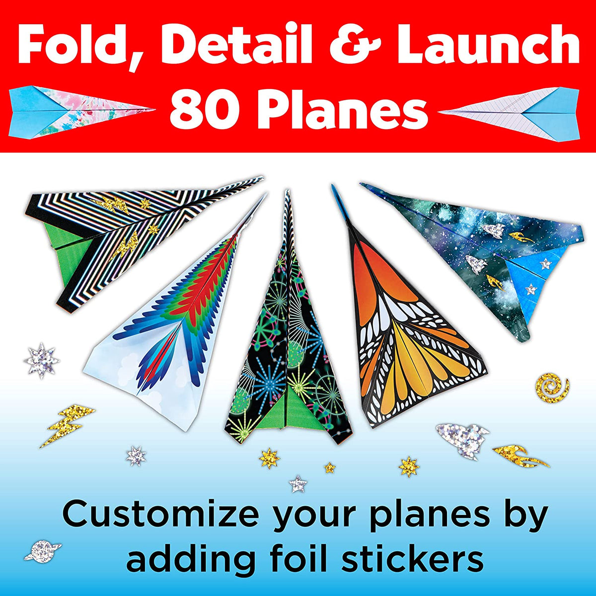 Fold & Launch Paper Airplanes – HUZZAH! Toys